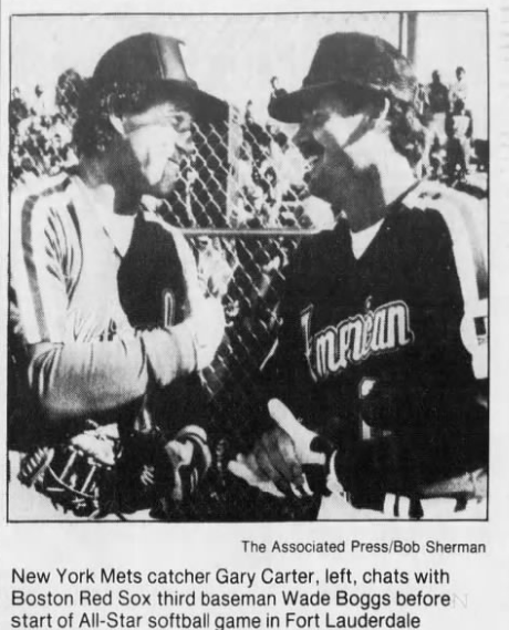 1987 Softball Game - 1980s Baseball