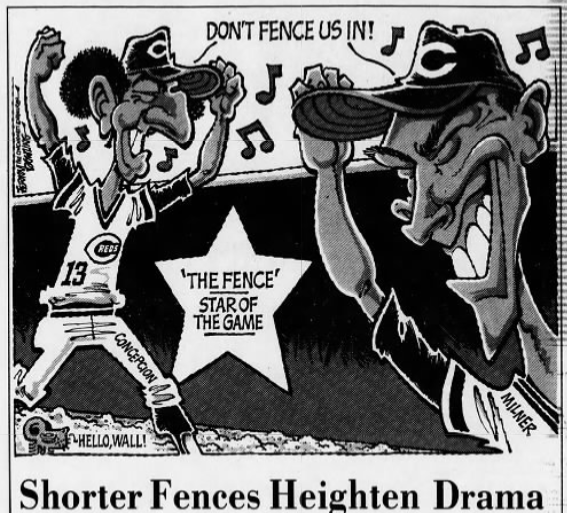 Dave Concepcion 1984 Fences - 1980s Baseball