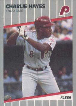 Charlie Hayes 1989 baseball card - 1980s Baseball