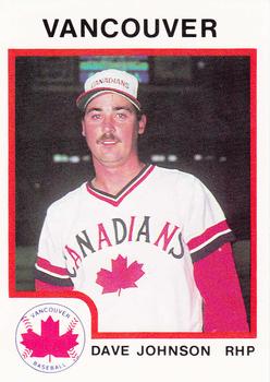 Dave Johnson baseball card 1987 - 1980s Baseball