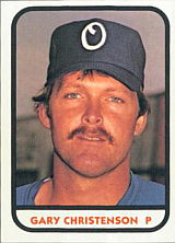Gary Christenson baseball card - 1980s Baseball
