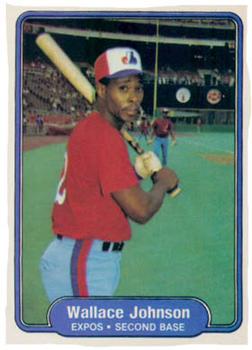 Wallace JOhnson 1982 baseball card - 1980s Baseball