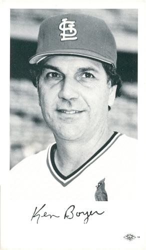 Ken Boyer 1980 baseball card - 1980s Baseball