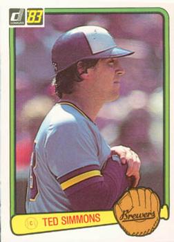Ted Simmons 1983 baseball card - 1980s Baseball