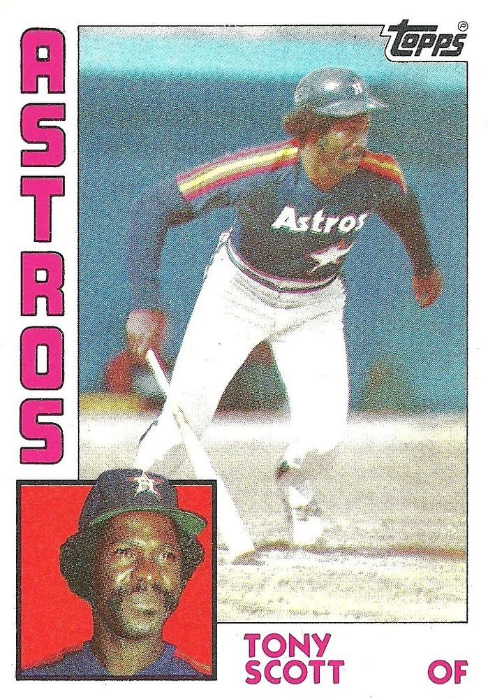 Tony Scott 1984 baseball card - 1980s Baseball