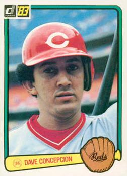 Dave Concepcion 1983 baseball card - 1980s Baseball