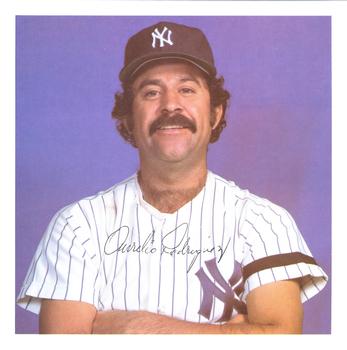 Aurelio Rodriguez 1981 Yankees team photo - 1980s Baseball