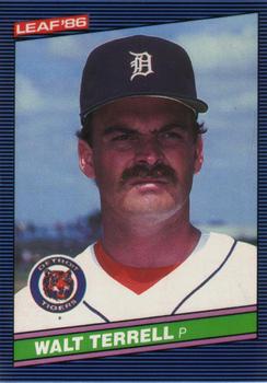 Walt Terrell 1986 leaf Baseball Card - 1980s Baseball