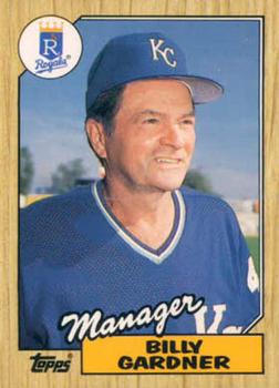 Billy Gardner 1987 Topps Baseball Card - 1980s Baseball