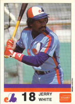 Jerry White 1983 baseball card - 1980s Baseball