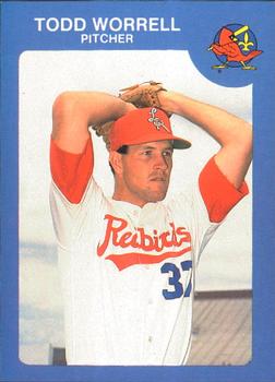 Todd Worrell 1985 minor league baseball card - 1980s Baseball