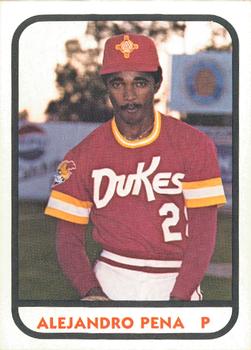 Alejandro Pena 1981 minor league baseball card - 1980s Baseball