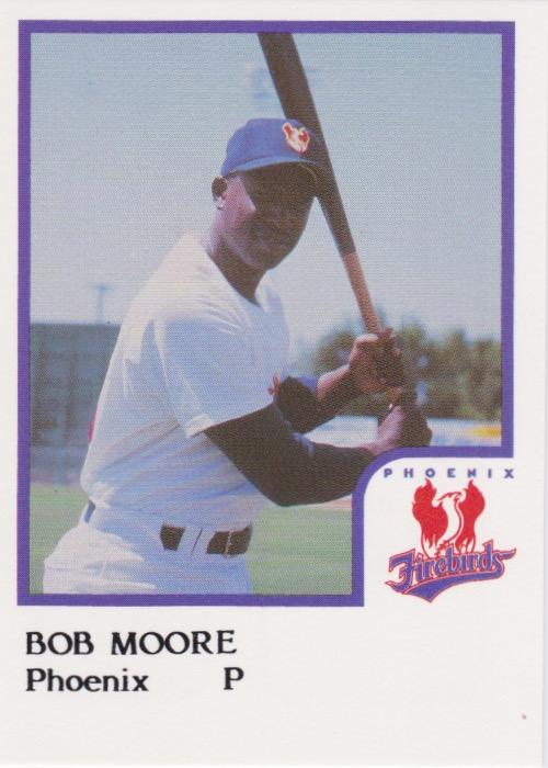 Bobby Moore minor league baseball card - 1980s Baseball