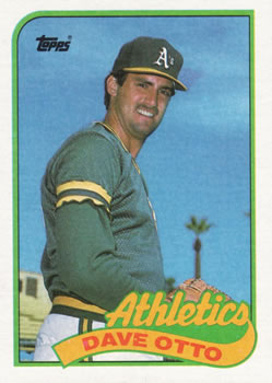 Dave Otto 1989 Topps Baseball Card - 1980s Baseball